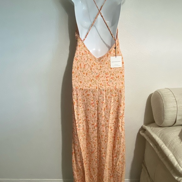 RESA | Dresses | Nwt Resa Los Angeles Apricot Floral Maxi Slip Dress ...
